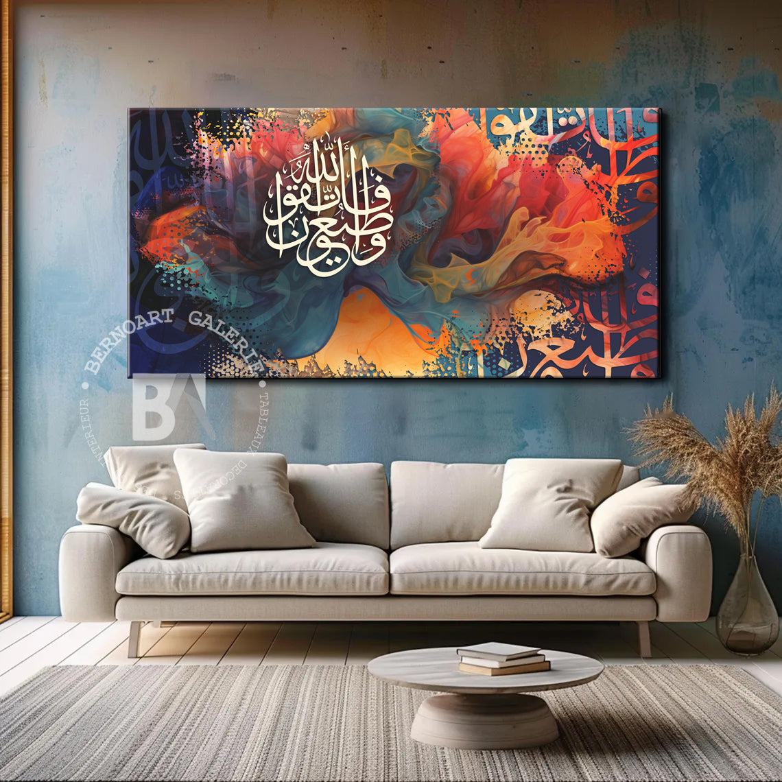 Tableau décoratif Splash art calligraphie – Bernoart